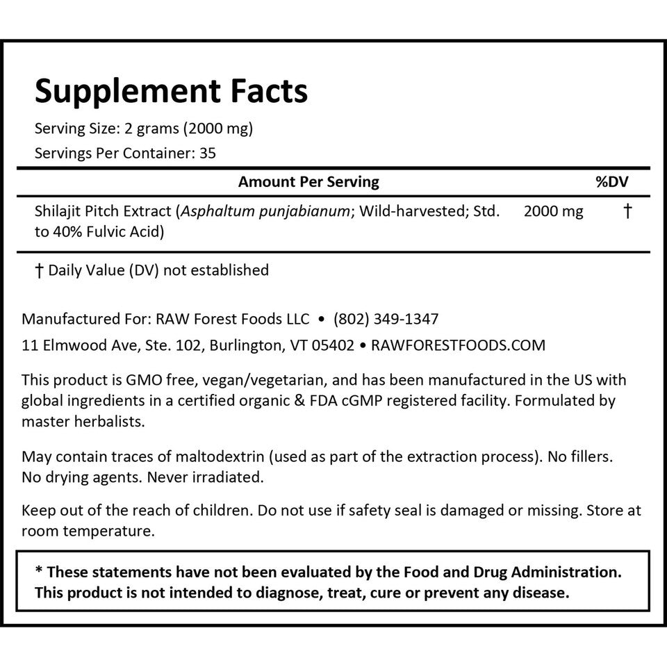 Mountain Manna Himalayan Shilajit Extract Powder » 70 Gram Pouch – Gone ...